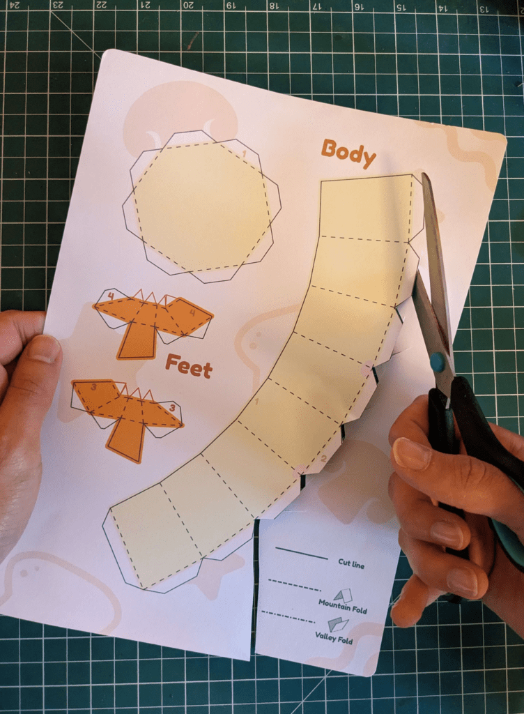 Mushroom Ducky Papercraft Kit - Fubzo Papercraft