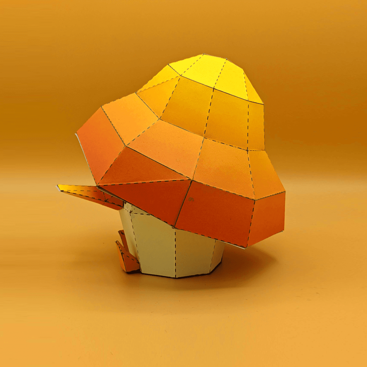 Mushroom Ducky Papercraft Kit - Fubzo Papercraft