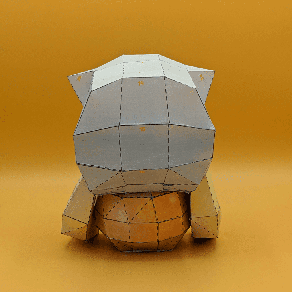 Apple Cat Papercraft Kit - Fubzo Papercraft