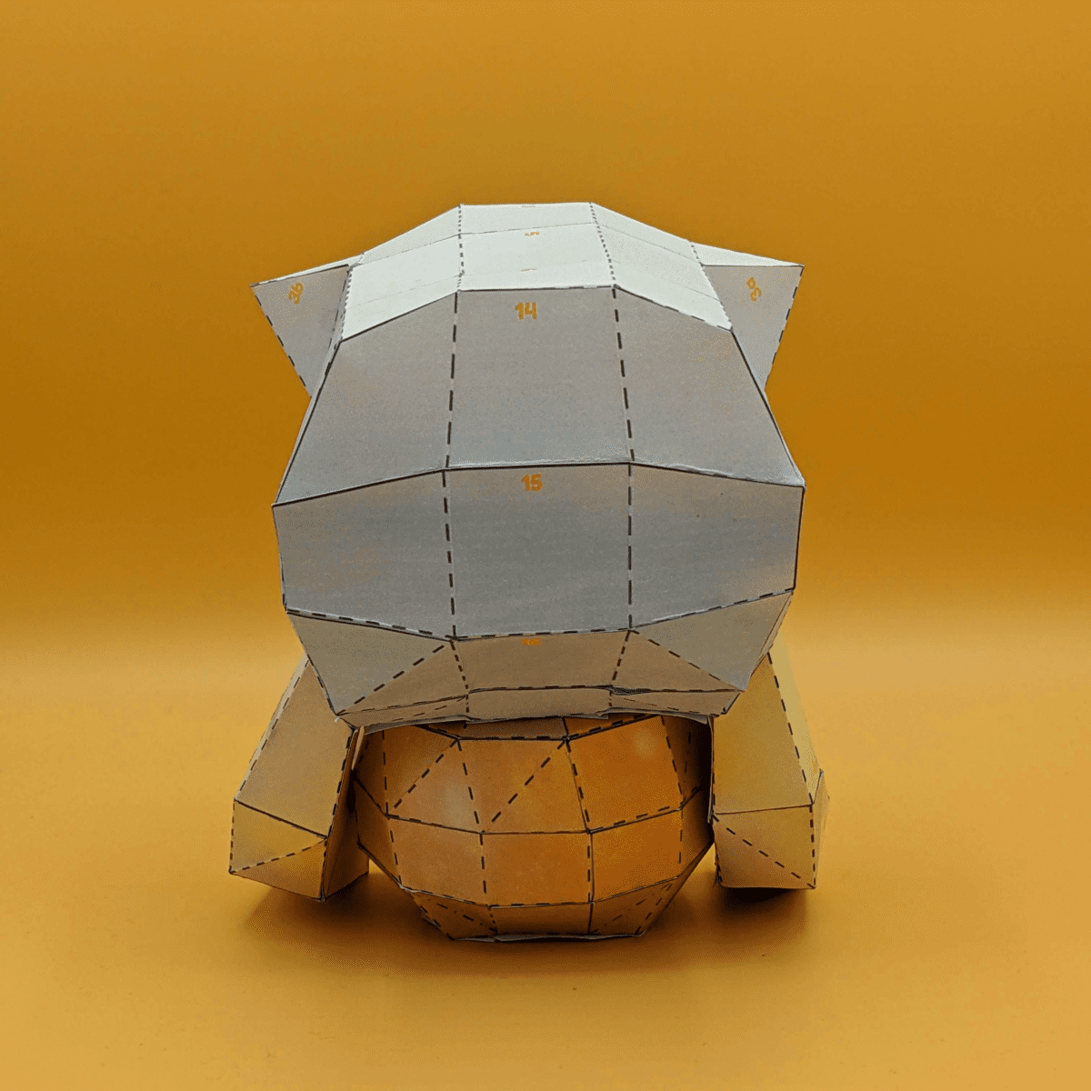 Apple Cat Papercraft Kit - Fubzo Papercraft